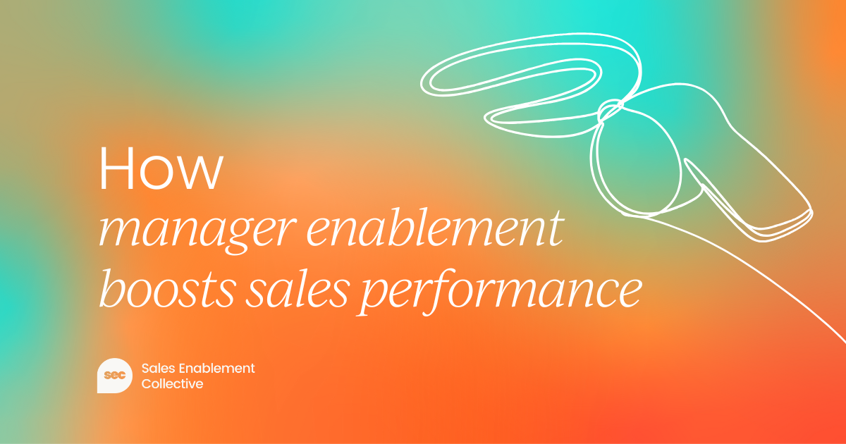 How manager enablement can boost sales rep performance