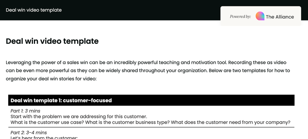 Deal win video template | Download