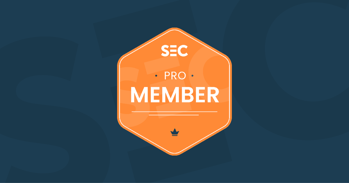 Pro member and #proud | SEC